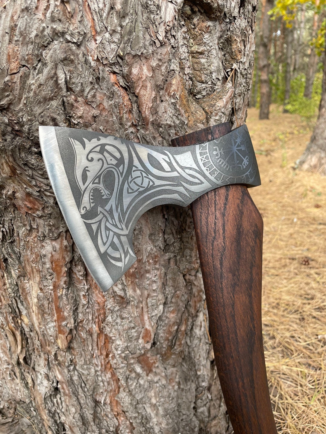 Bushcraft Hatchet, Camping Hatchet, Custom Bearded Axe - Etsy