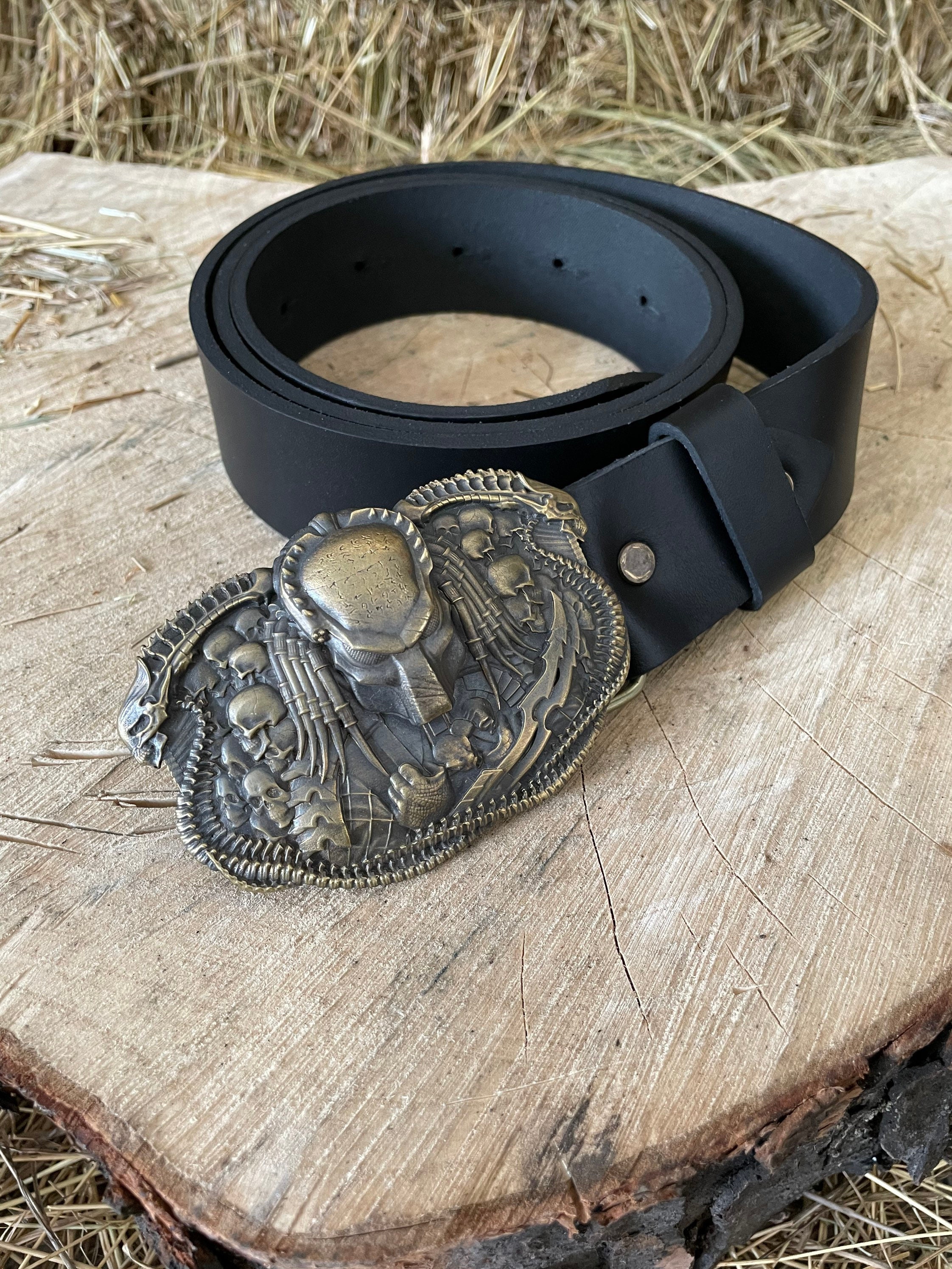 Alien Belt Buckle Viking Brass Belt Buckle Custom Belt With - Etsy