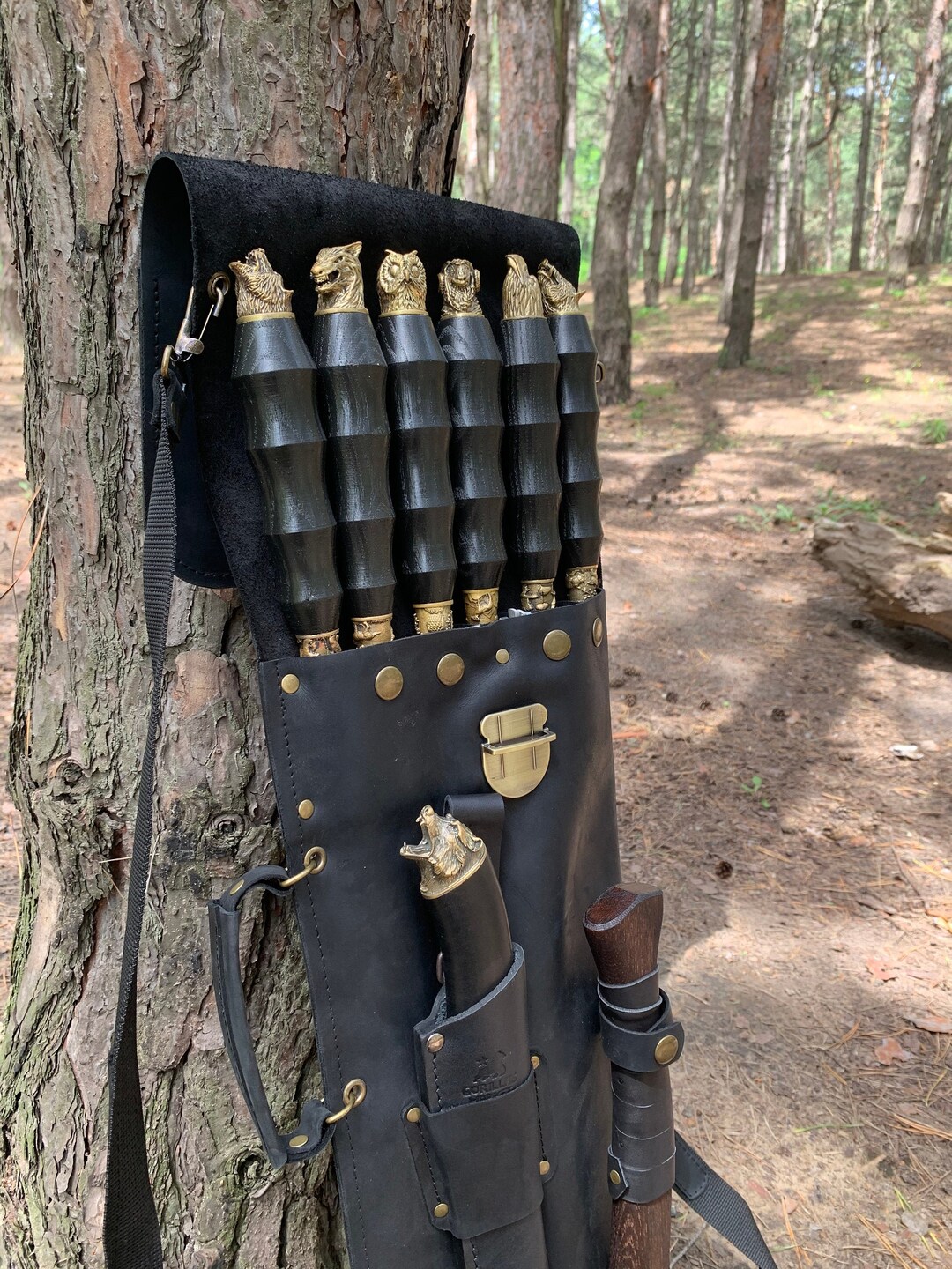 BBQ Skewers Set, BBQ Tool Set, BBQ Grill Accessories - Etsy