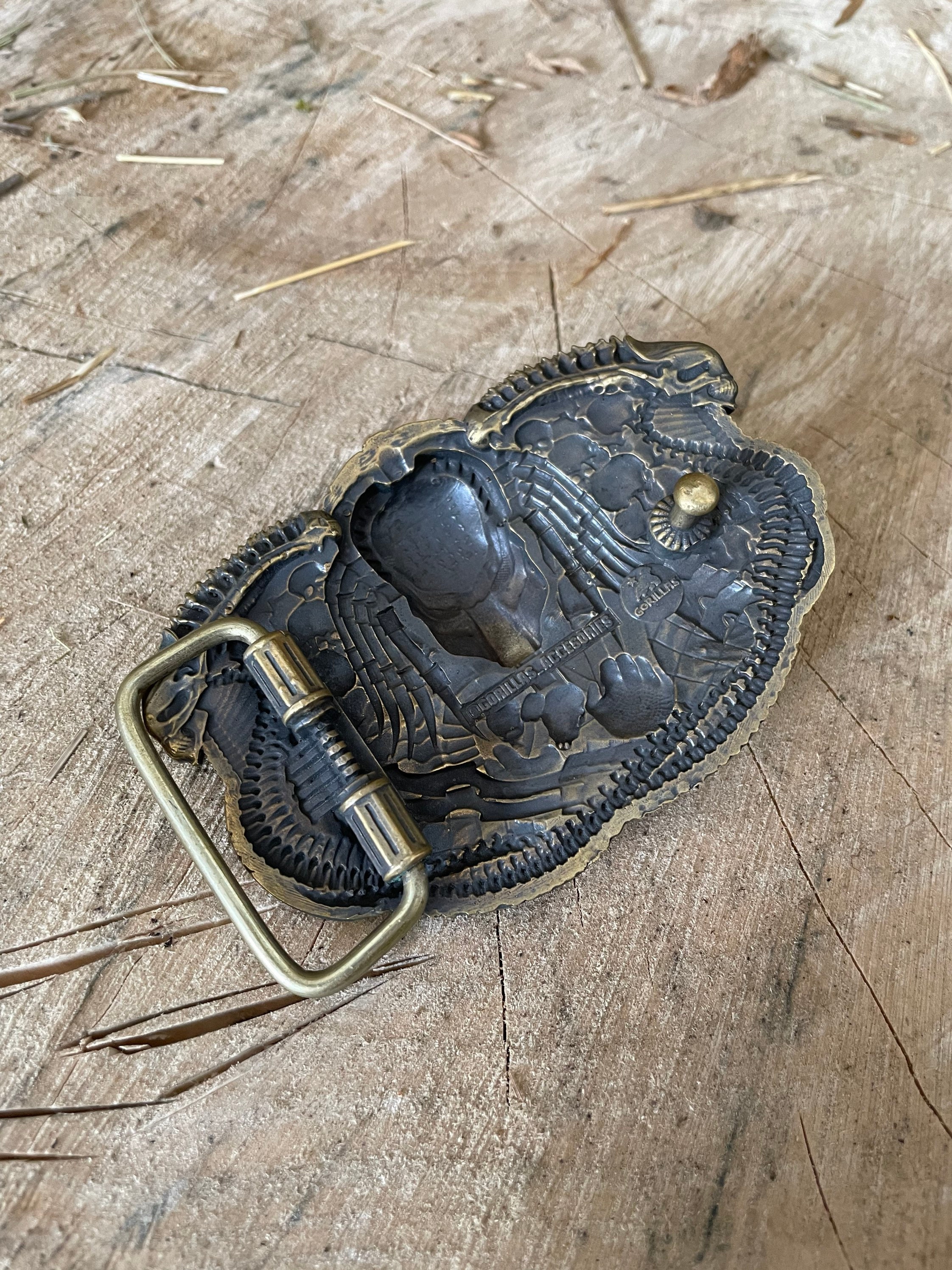 Alien Belt Buckle Viking Brass Belt Buckle Custom Belt With - Etsy