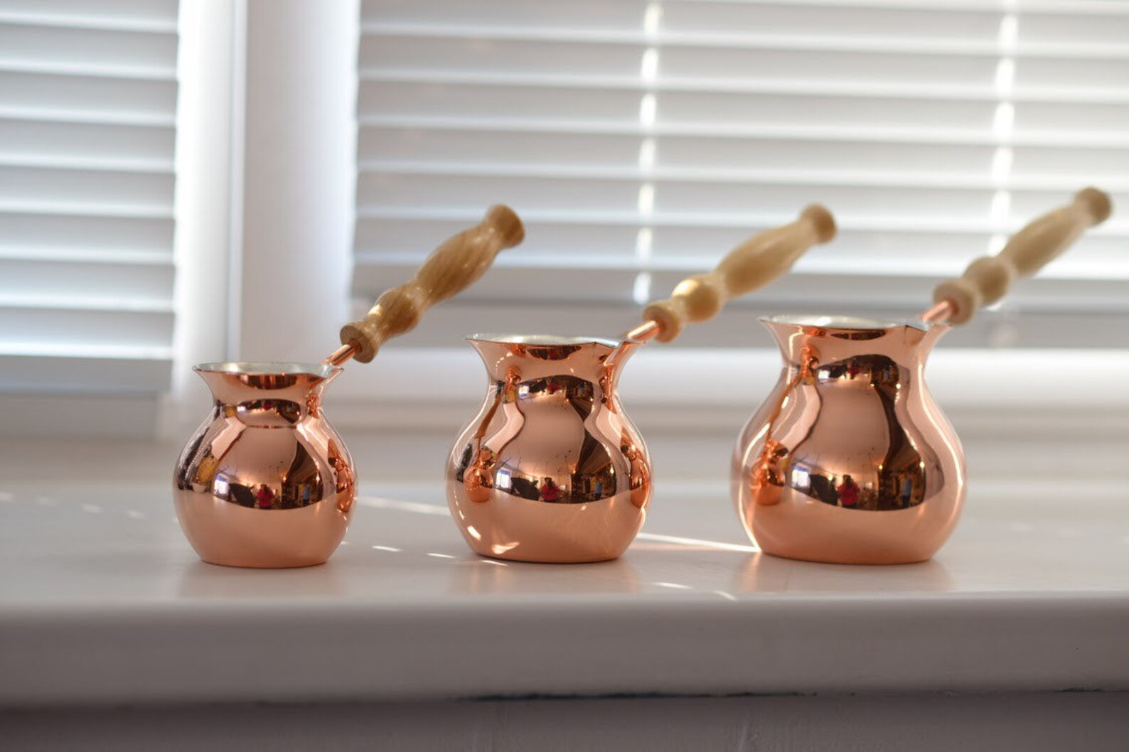 Copper Turkish Coffee Pot Handmade Copper Cezve Coffee Pot - Etsy