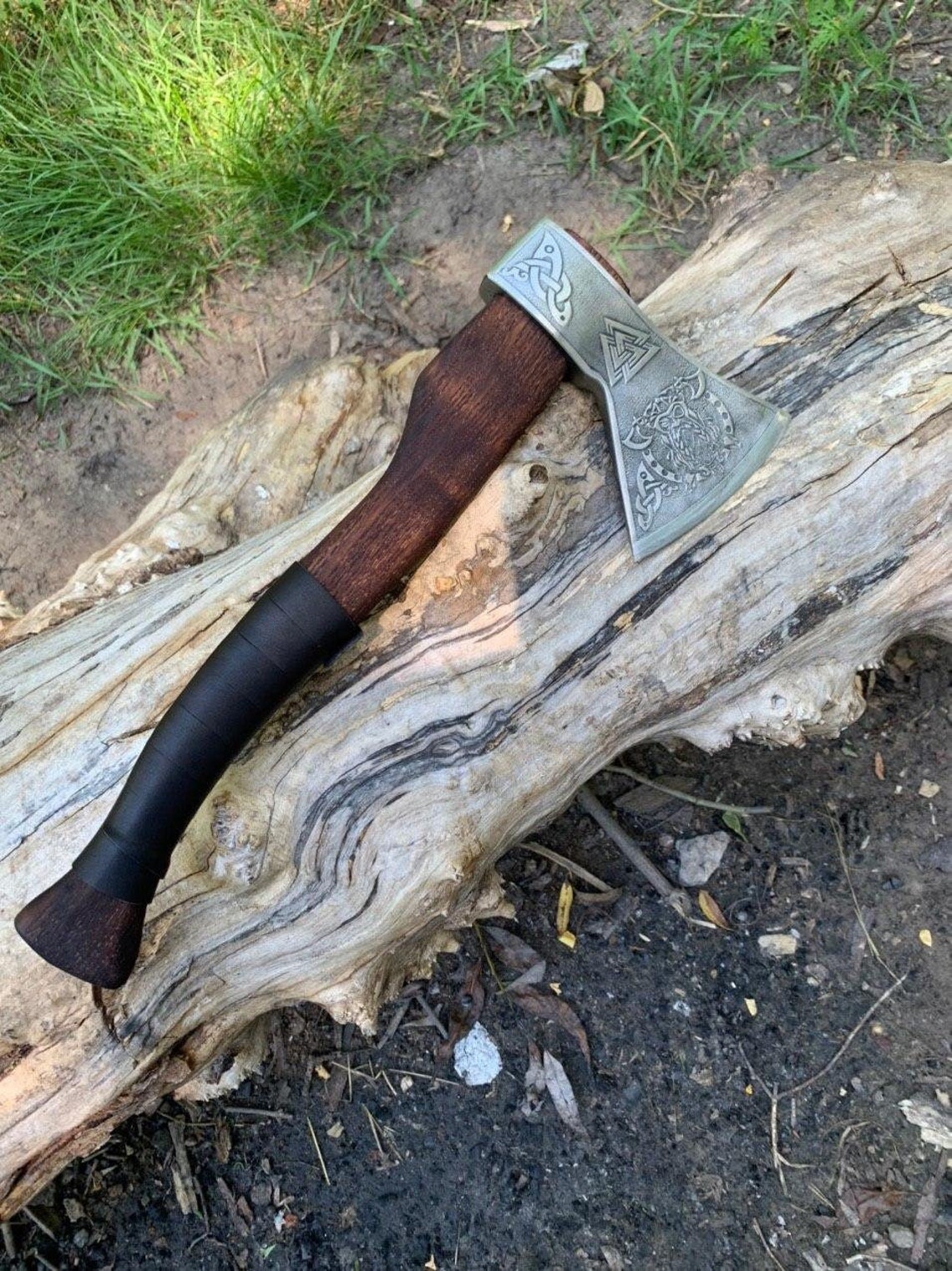 Hache viking hache de randonnée en acier hachette de camping | Etsy