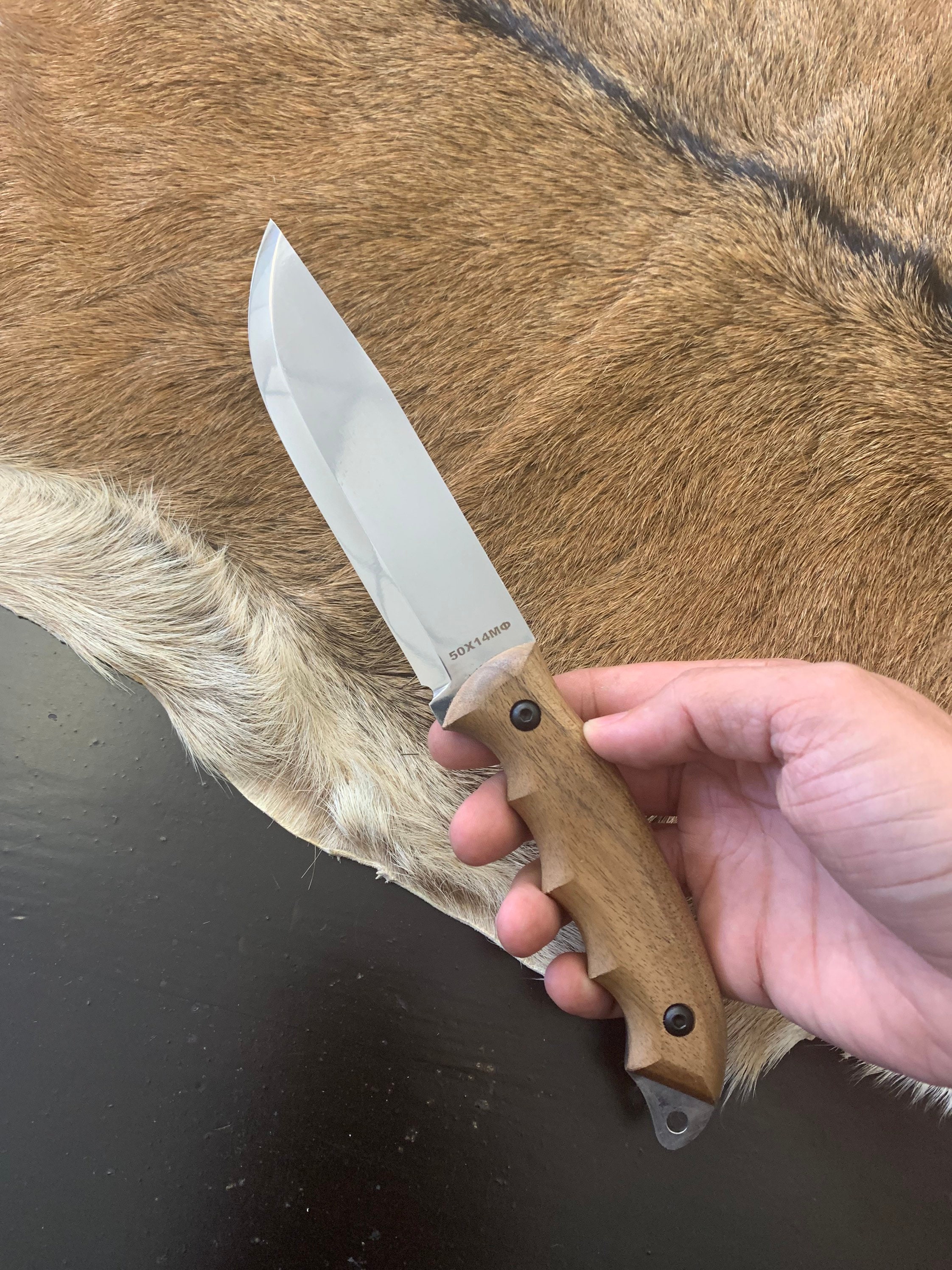 Bushcraft Knife Handmade Camping Knife Full Tang Custom - Etsy