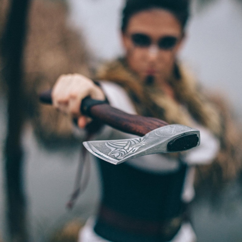Fenrir Viking Axe Camping Wolf Axe Custom Viking Axe With - Etsy