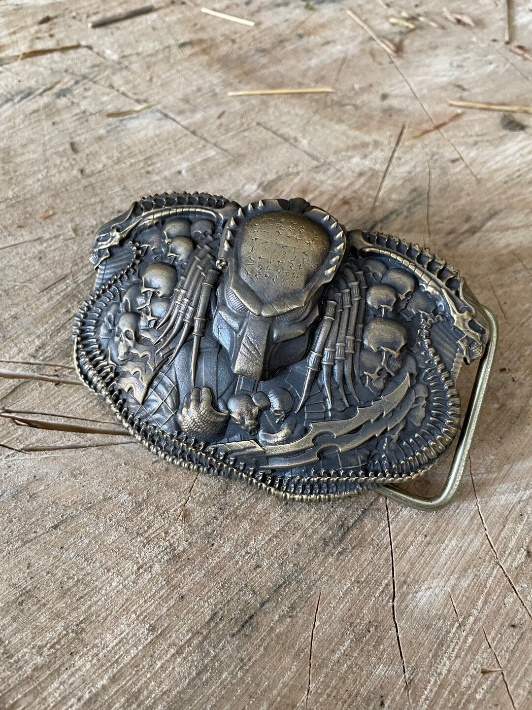 Alien Brass Belt Buckle, Viking Brass Belt Buckle, Custom Belt With ...