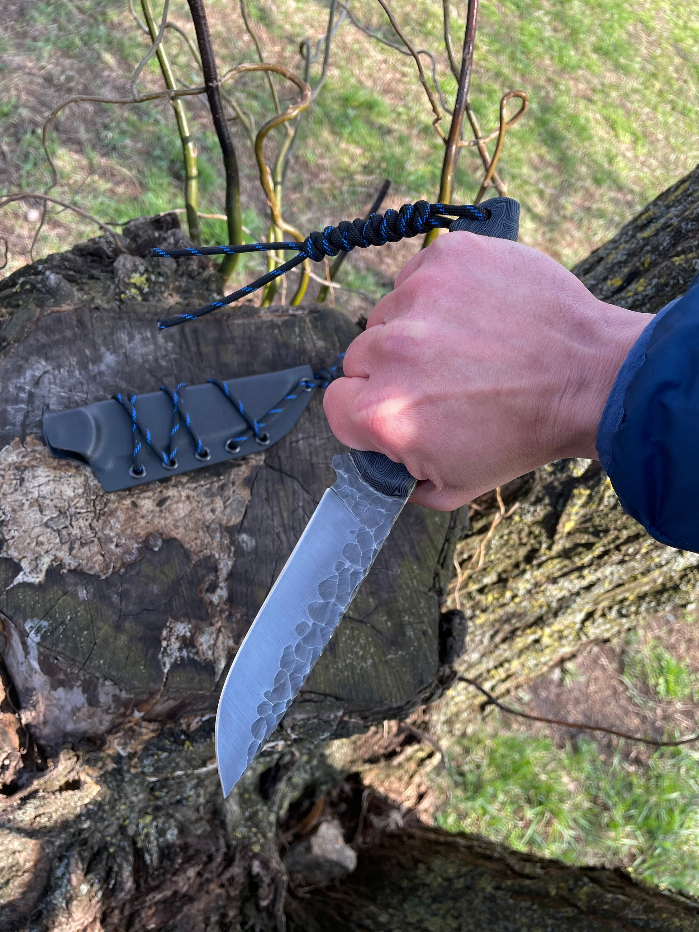 Bushcraft Knife Handmade Camping Knife Full Tang Custom - Etsy