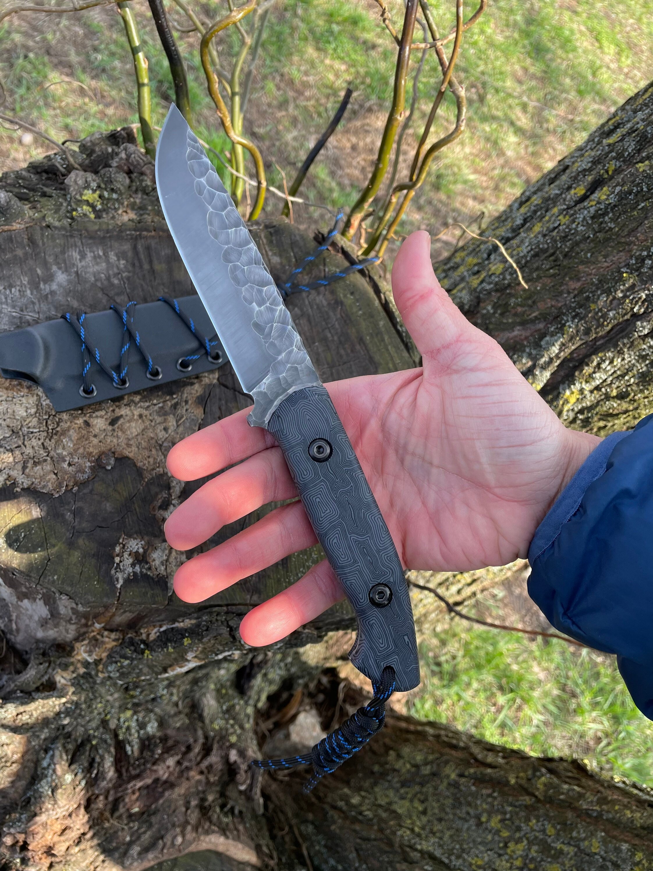 Bushcraft Knife Handmade Camping Knife Full Tang Custom - Etsy