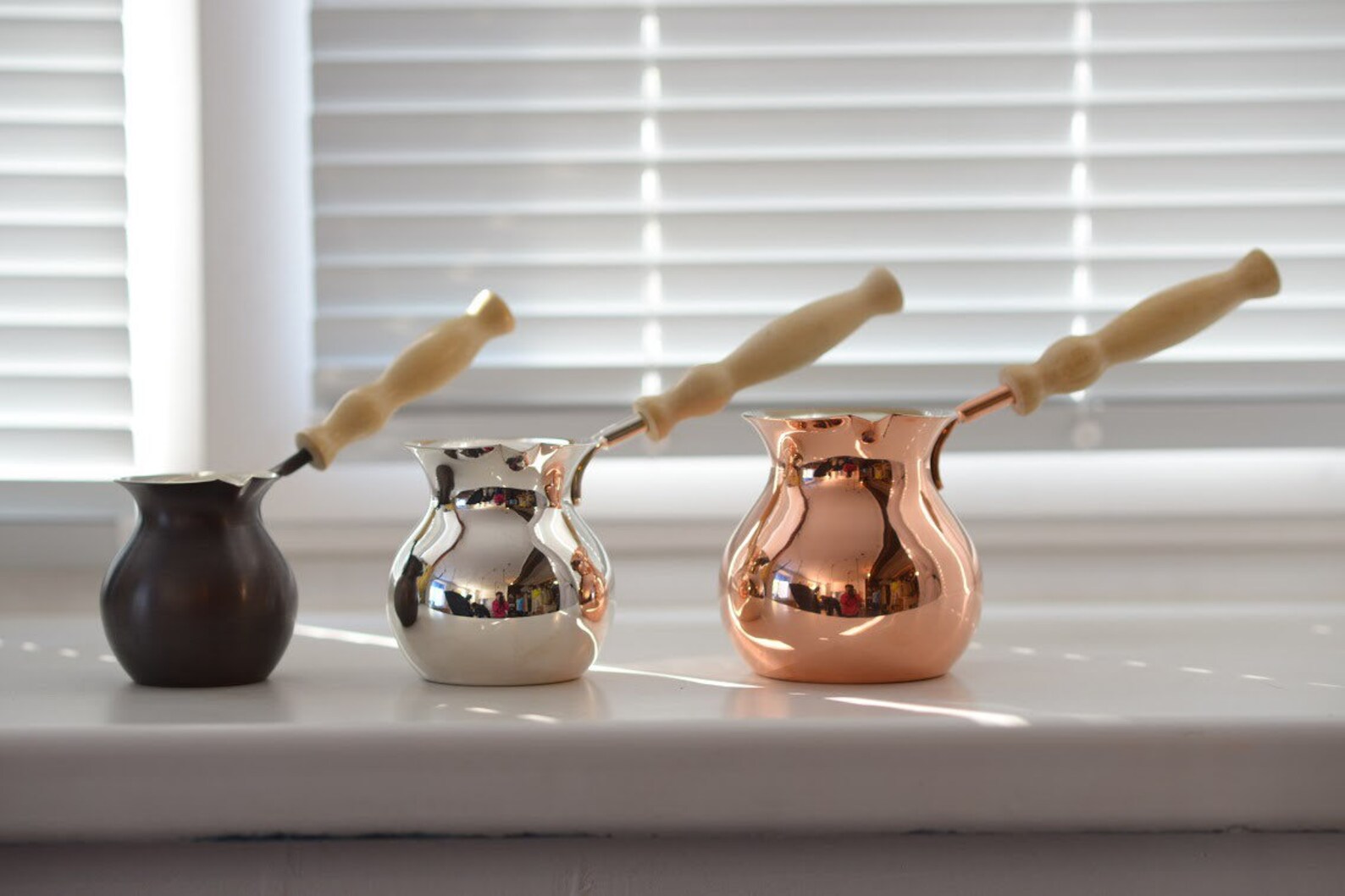 Copper Turkish Coffee Pot, Handmade Copper Cezve, Coffee Pot Maker ...