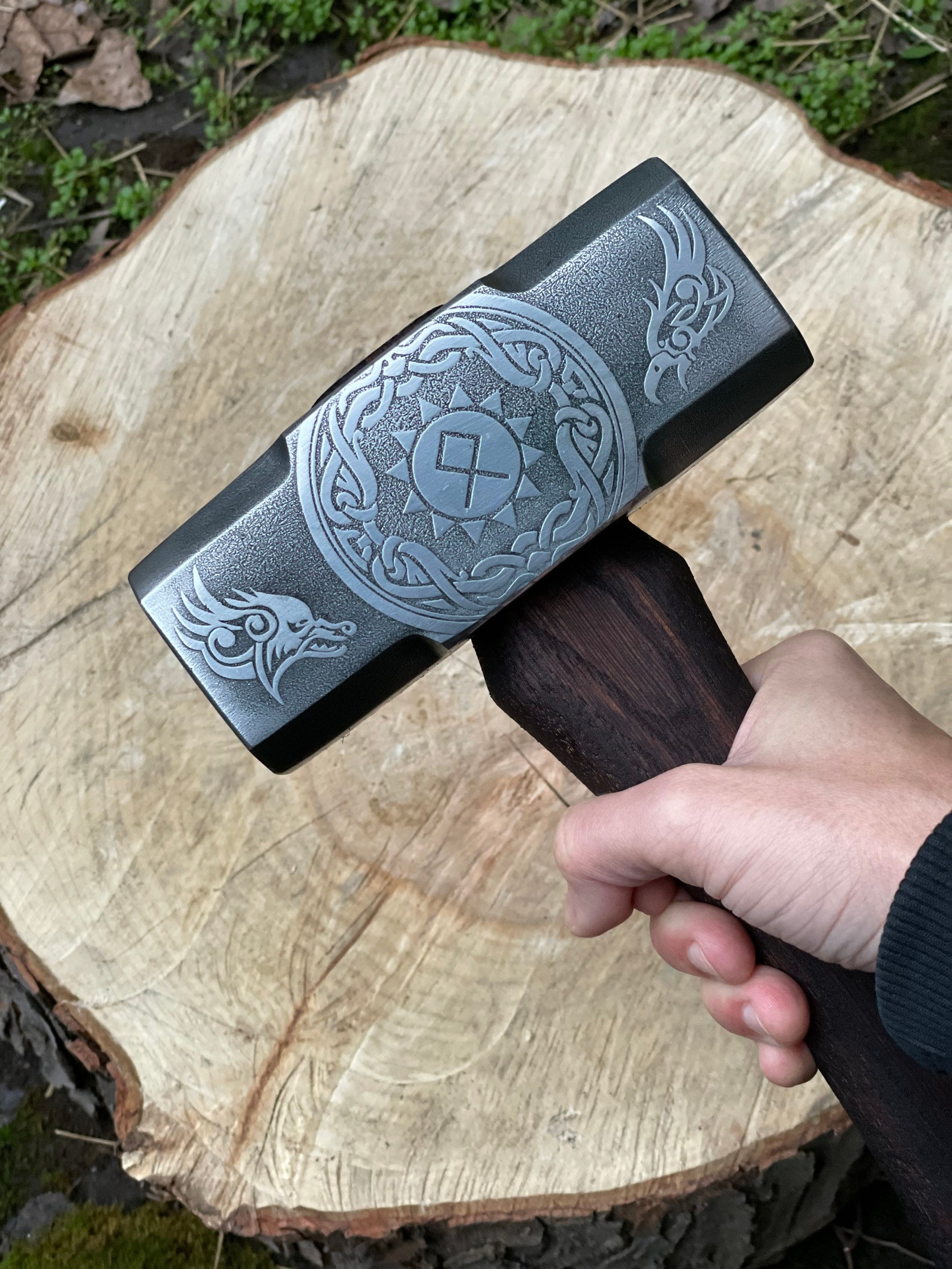 Viking Hammer Valknut Hammer Mjolnir Hammer | Etsy
