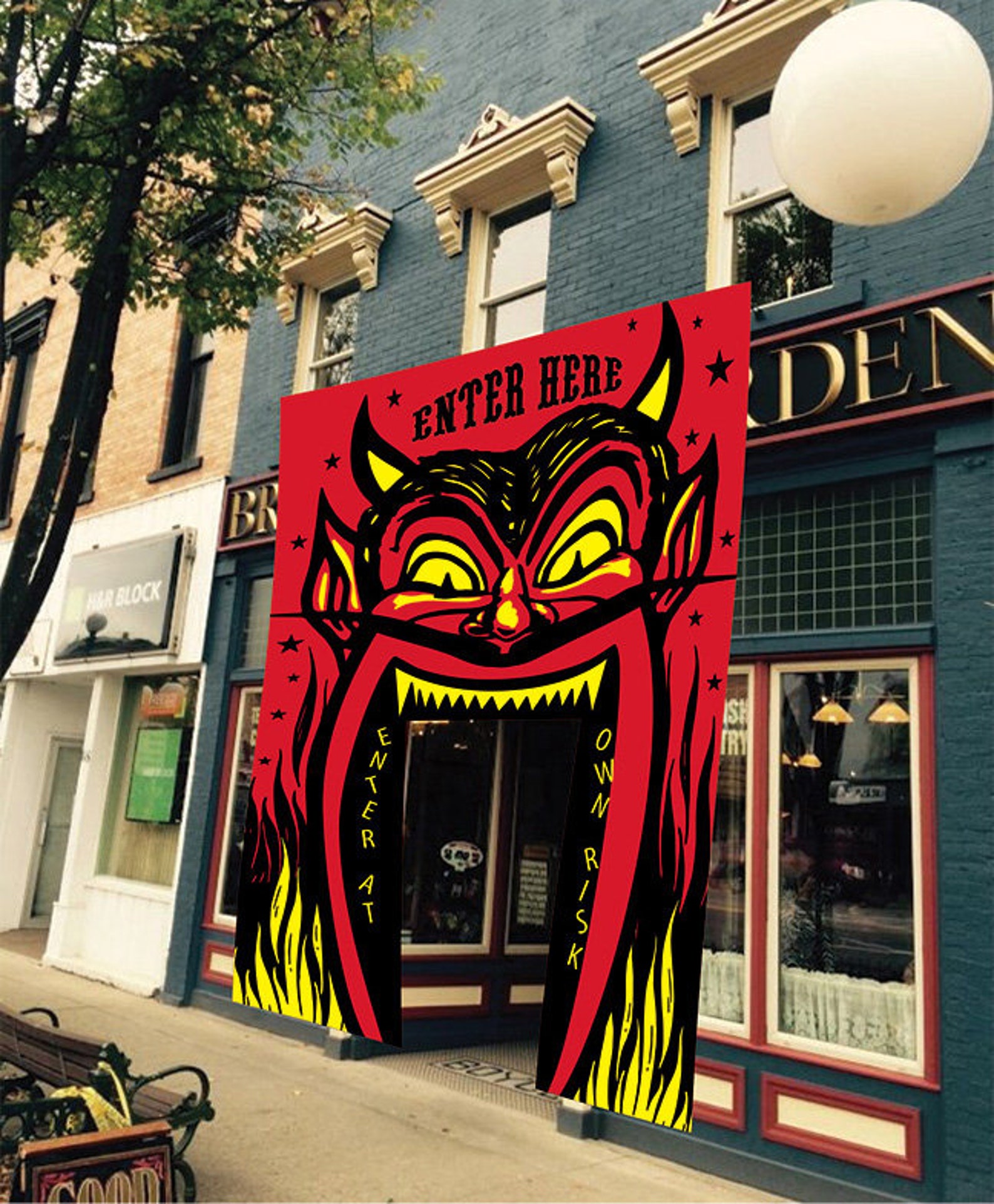 Devil Head Doorway Entrance - Etsy