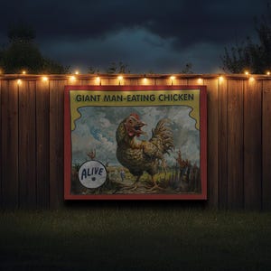 Giant Man Eating Chicken Sideshow Banner - Etsy