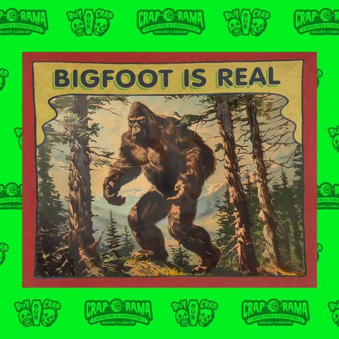 Bigfoot is Real Sideshow Banner - Etsy