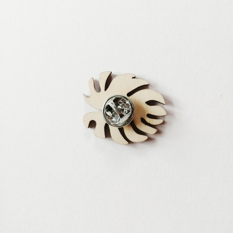 Banana Leaf Cheese Plant Pin Badge | Etsy