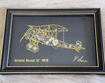 P. Ammon Horological Collage Art Made From Watch Parts Jaguar - Etsy