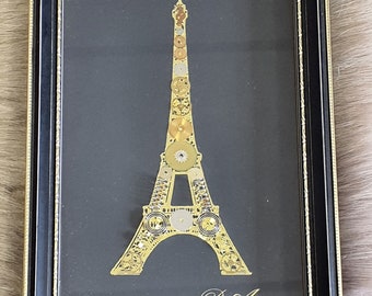 P. Ammon Horological Collage Art Made From Watch Parts Jaguar - Etsy