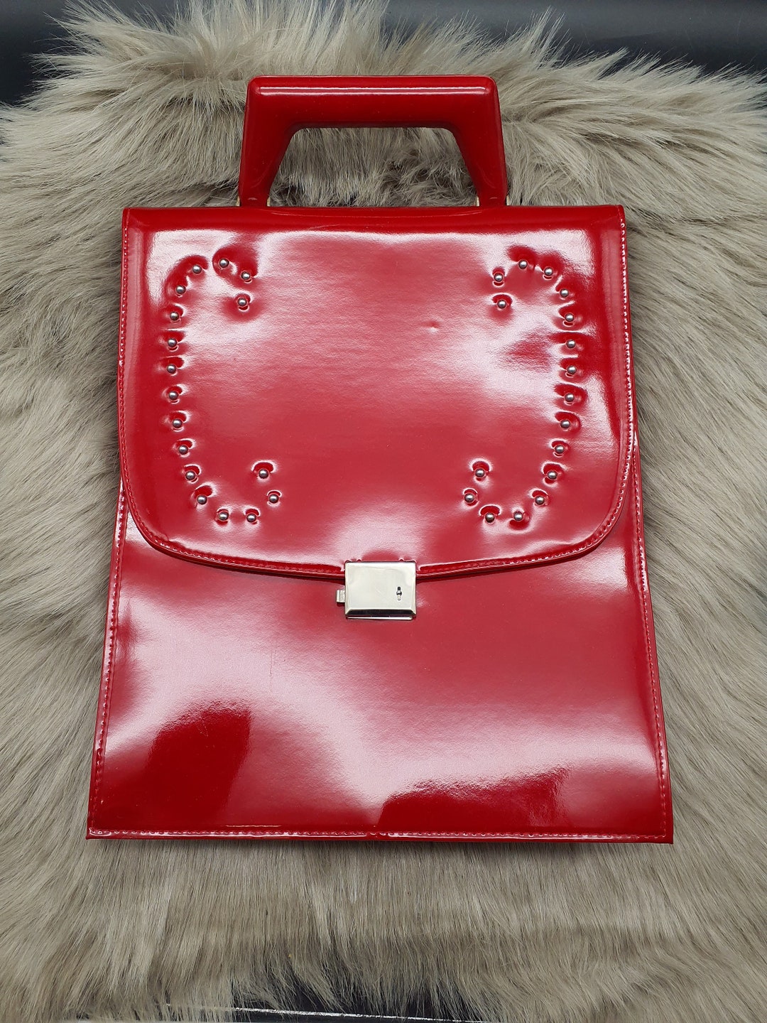 Lockable Bag With Silver Applications - Etsy