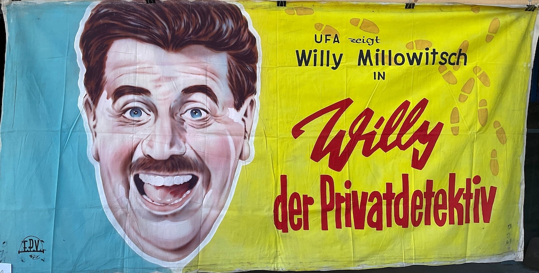 Colour Film Poster Willy the Private Detective, Willy Millowitsch ...
