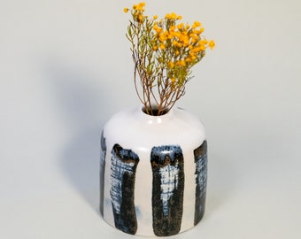 Small Handmade Ceramic Vase / Textured Vase / Modern Pottery / Wabi ...