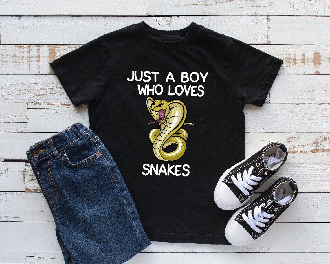 Just A Boy Who Loves Snakes Kids Shirt Snake Youth Shirt - Etsy