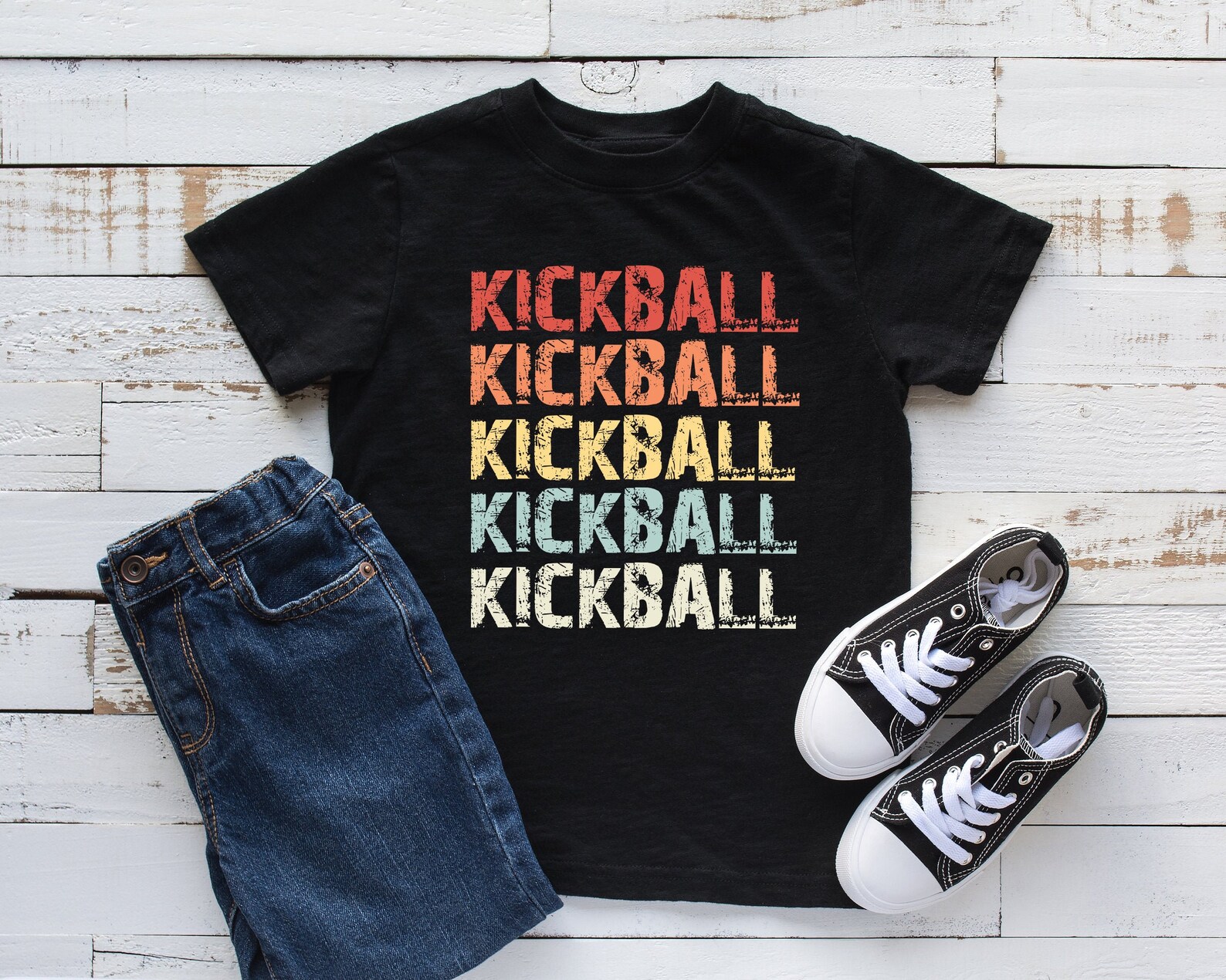 Retro Kickball Kids Shirt Kickball Youth Shirt Killball | Etsy