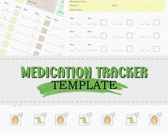 Printable Medication Tracker, Child Illness Log, Medication Log ...