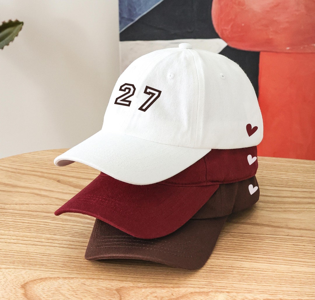 Custom Number Hat, Embroidered Women's Hat, Dad Cap With Player Number ...