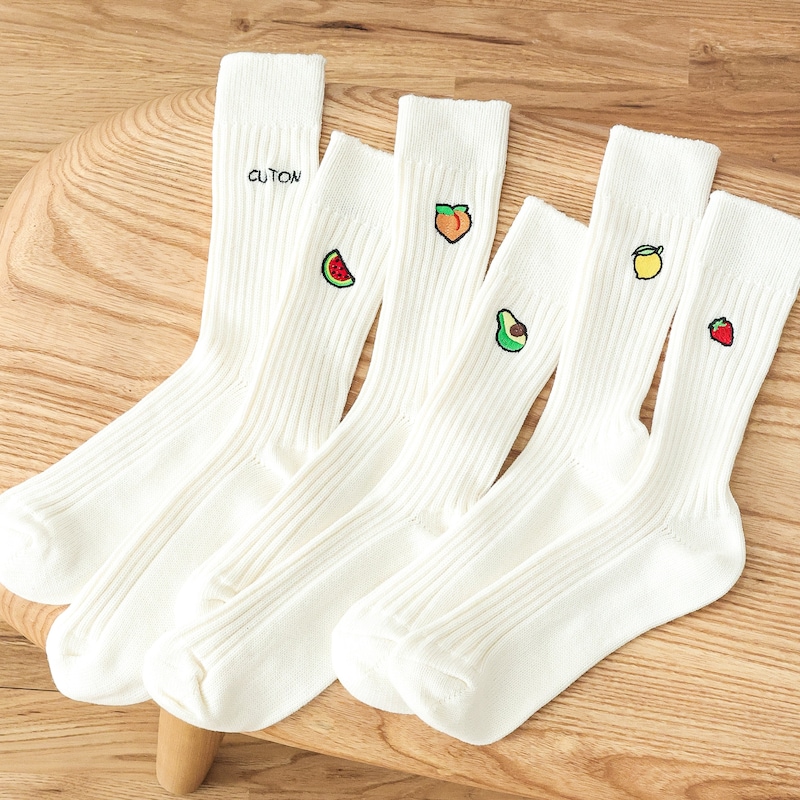 Embroidered Socks - Etsy