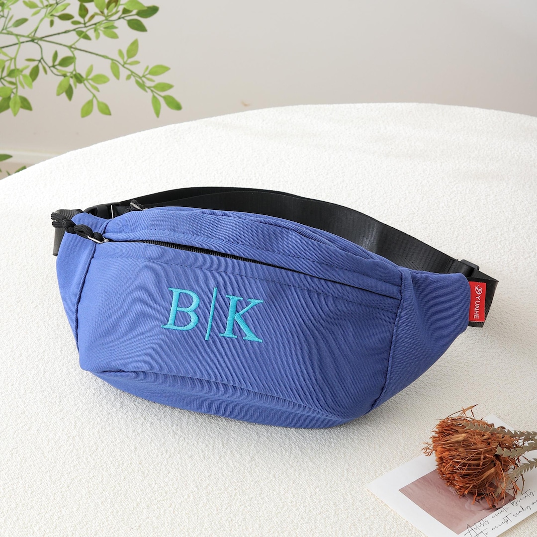 Monogrammed Belt Bag, Crossbody Bag, Personalized Bumbag, Bachelorette ...