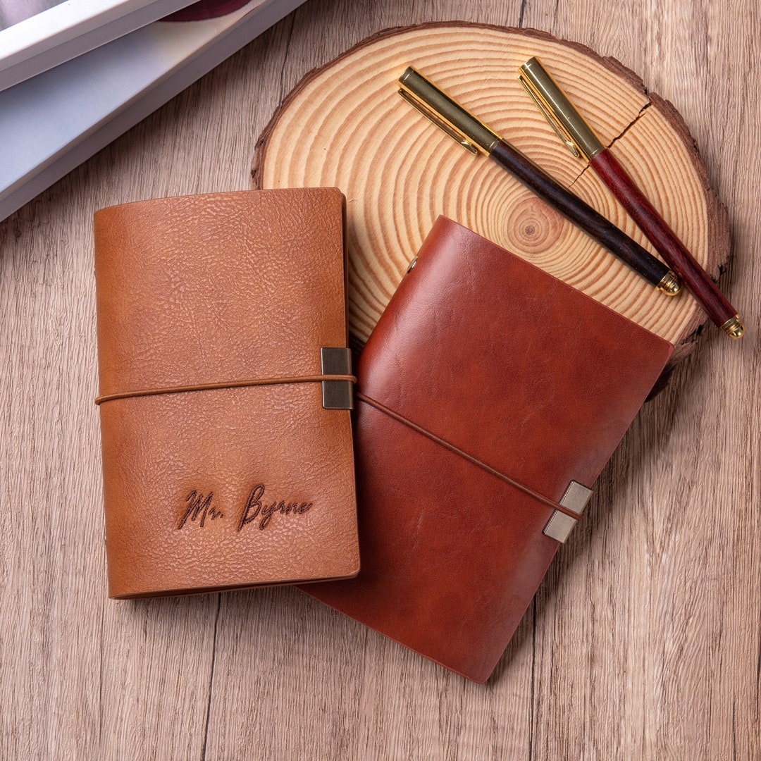 Custom Journal Notebooks, Loose-leaf Leather Journal, Personalized ...