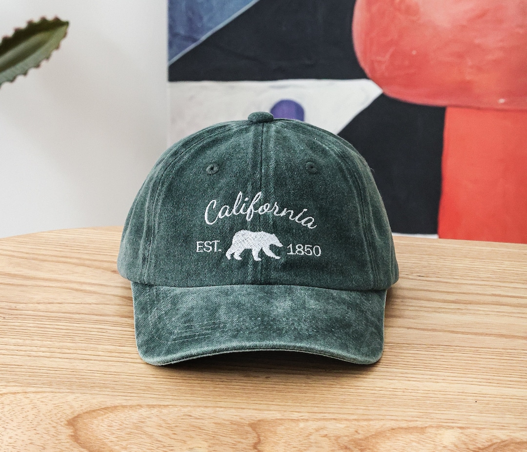 California Hats, CA Bear Baseball Hat, Customized Gifts, Golden State ...