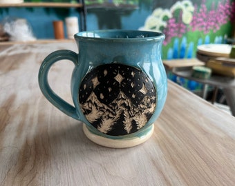 Sgraffito Mug | Etsy