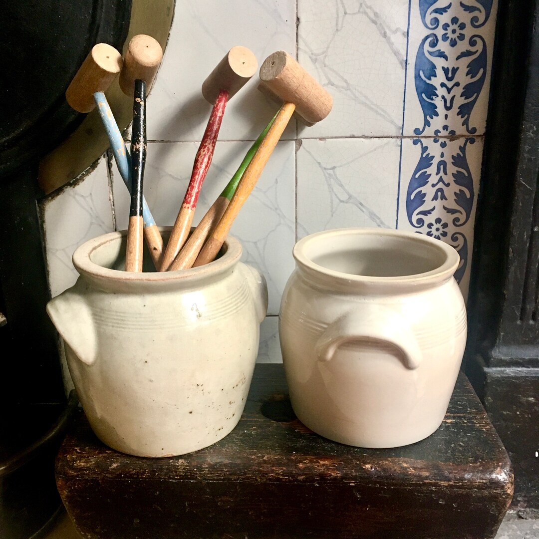 French Vintage Farmhouse Stoneware Pot / French Country Decor / French ...
