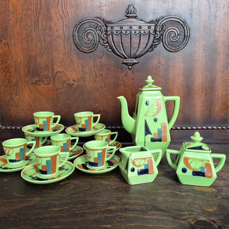 Art Deco Tea Set - Etsy