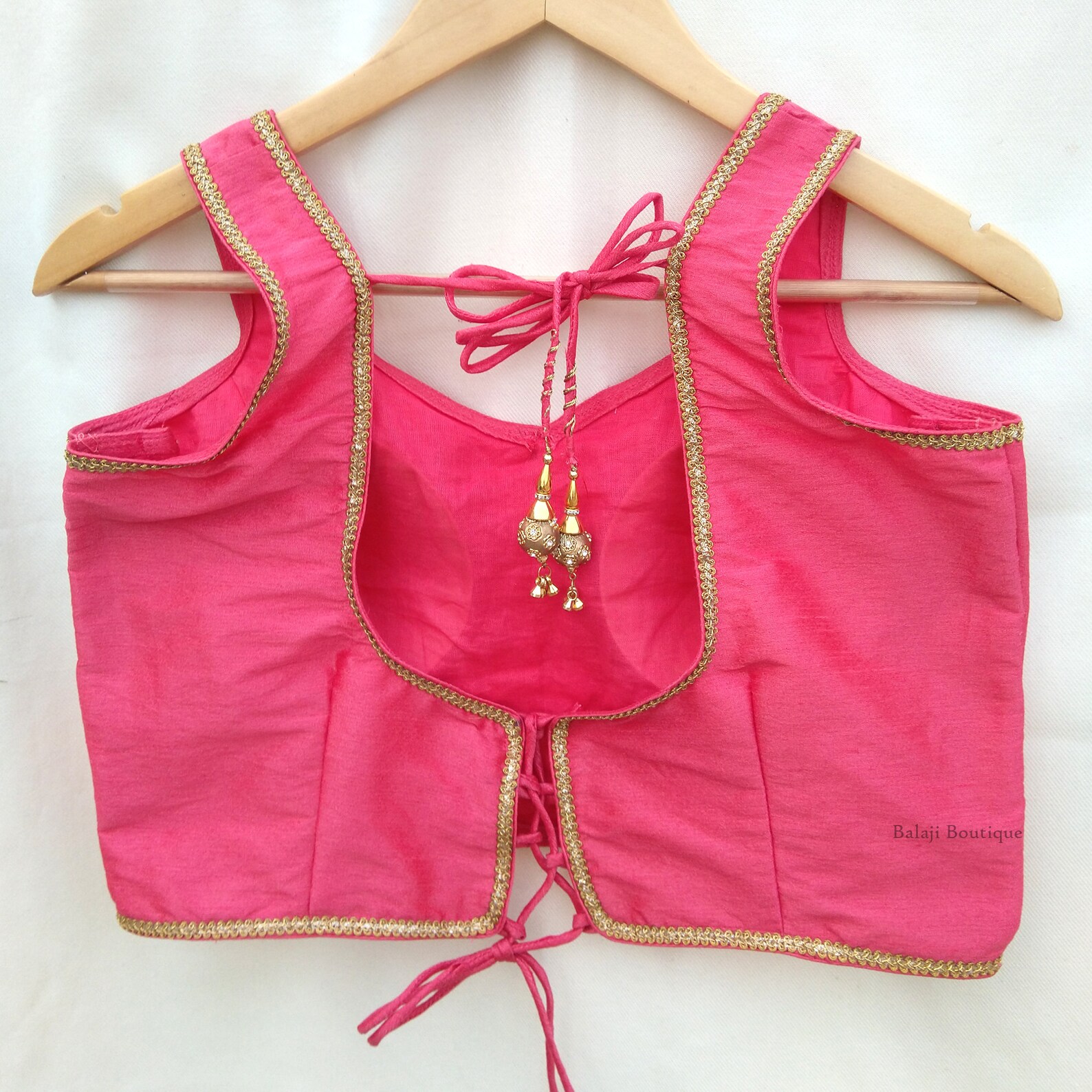 Made to Order Pink Saree Blouse Bollywood Sari Blouse Blouse | Etsy