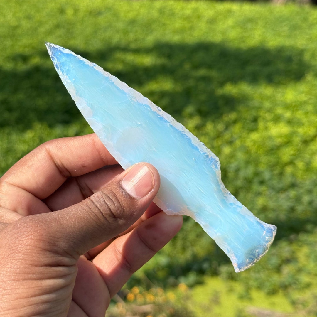 Large Opal Sword Obsidian Knife Man Handmade Knife Gemstone Knives Hand ...