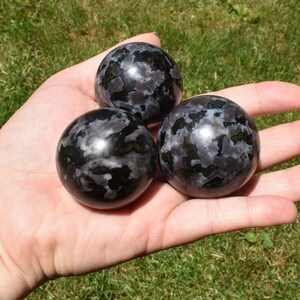 Bulk Wholesale Indigo Gabbro Sphere Merlinite Sphere Gabbro - Etsy
