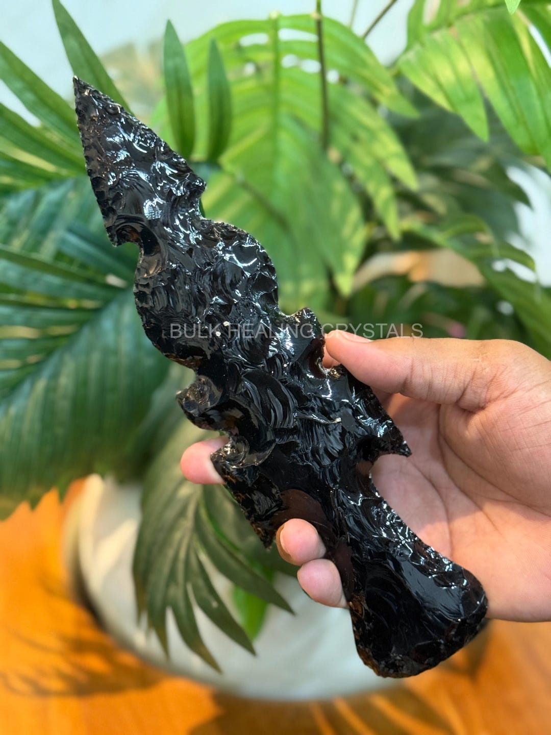Hand Knapped Obsidian Sword: Collectible Crystal Ritual Knife - Etsy