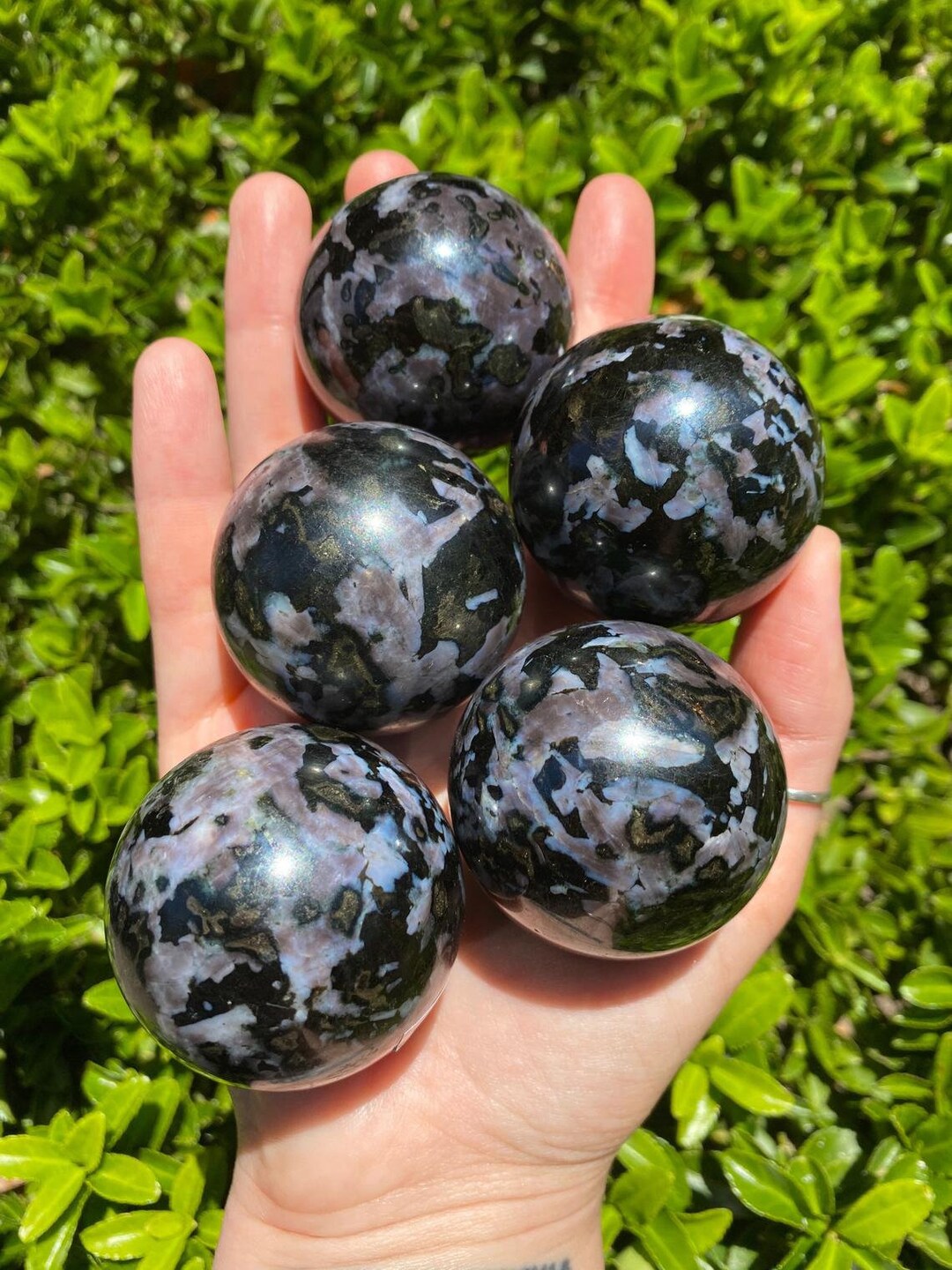 Bulk Wholesale Indigo Gabbro Sphere Merlinite Sphere Gabbro - Etsy