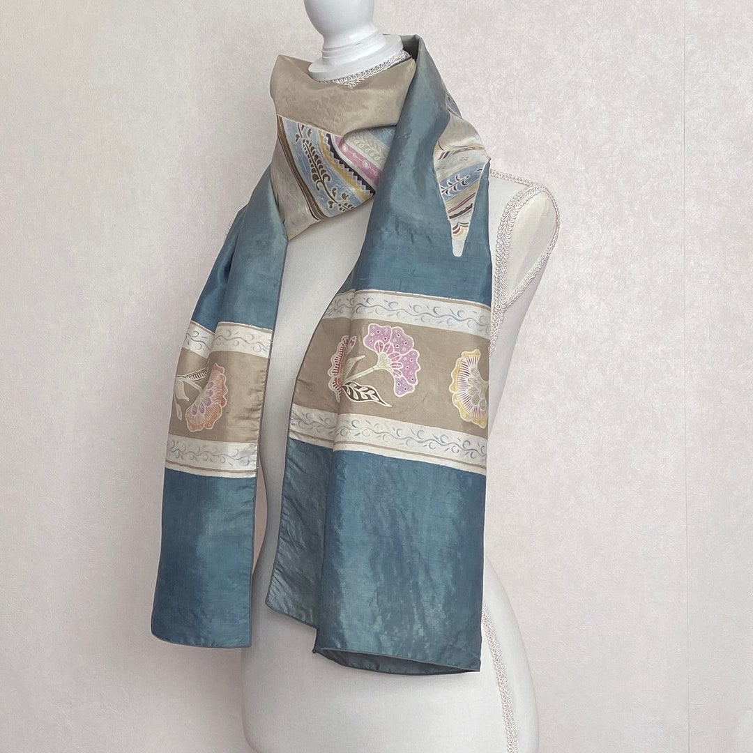 Batik, Stole, One-of-a-kind, Natural Dye, Hand-painted, Original ...
