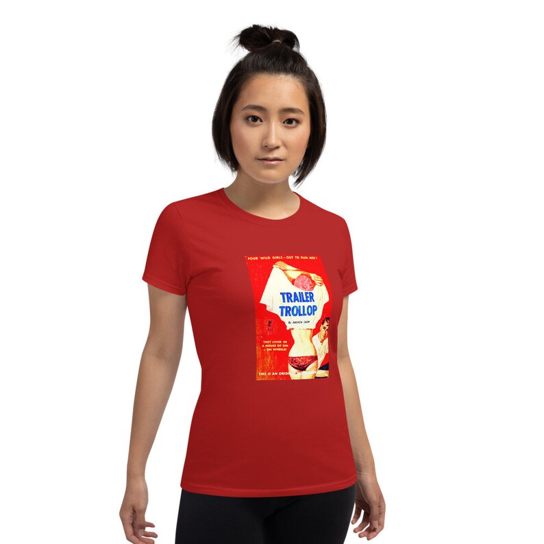 Trailer Trollop Red Or Black Womens Pulp Fiction Short Etsy