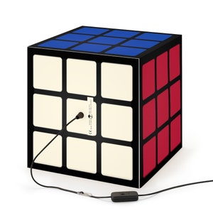 Rubiks Cube Retro Original Colors Cube Lamp Standing or - Etsy