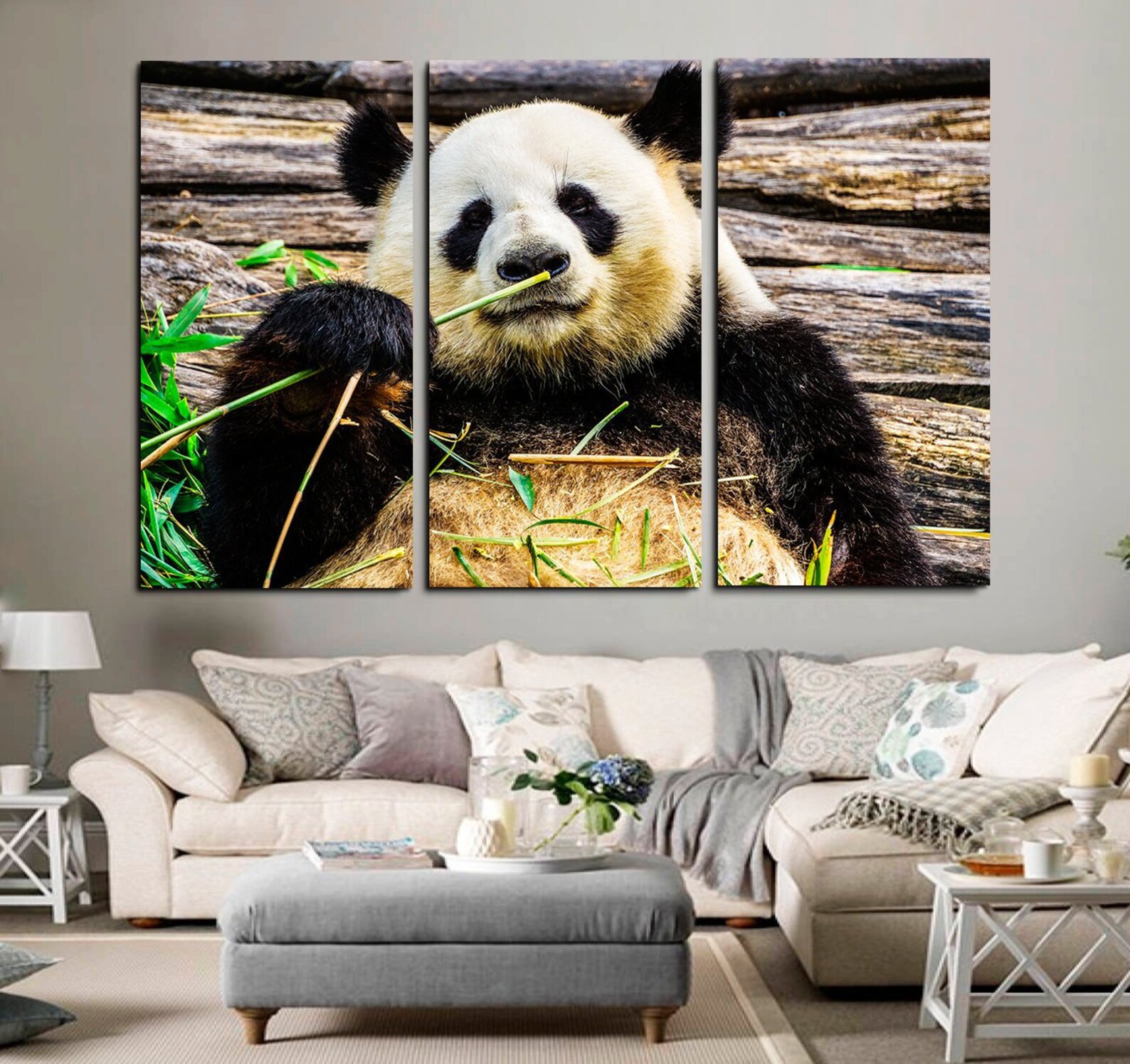 Panda Canvas Art Canvas Wall Art Panda Prints Panda Wall Art | Etsy