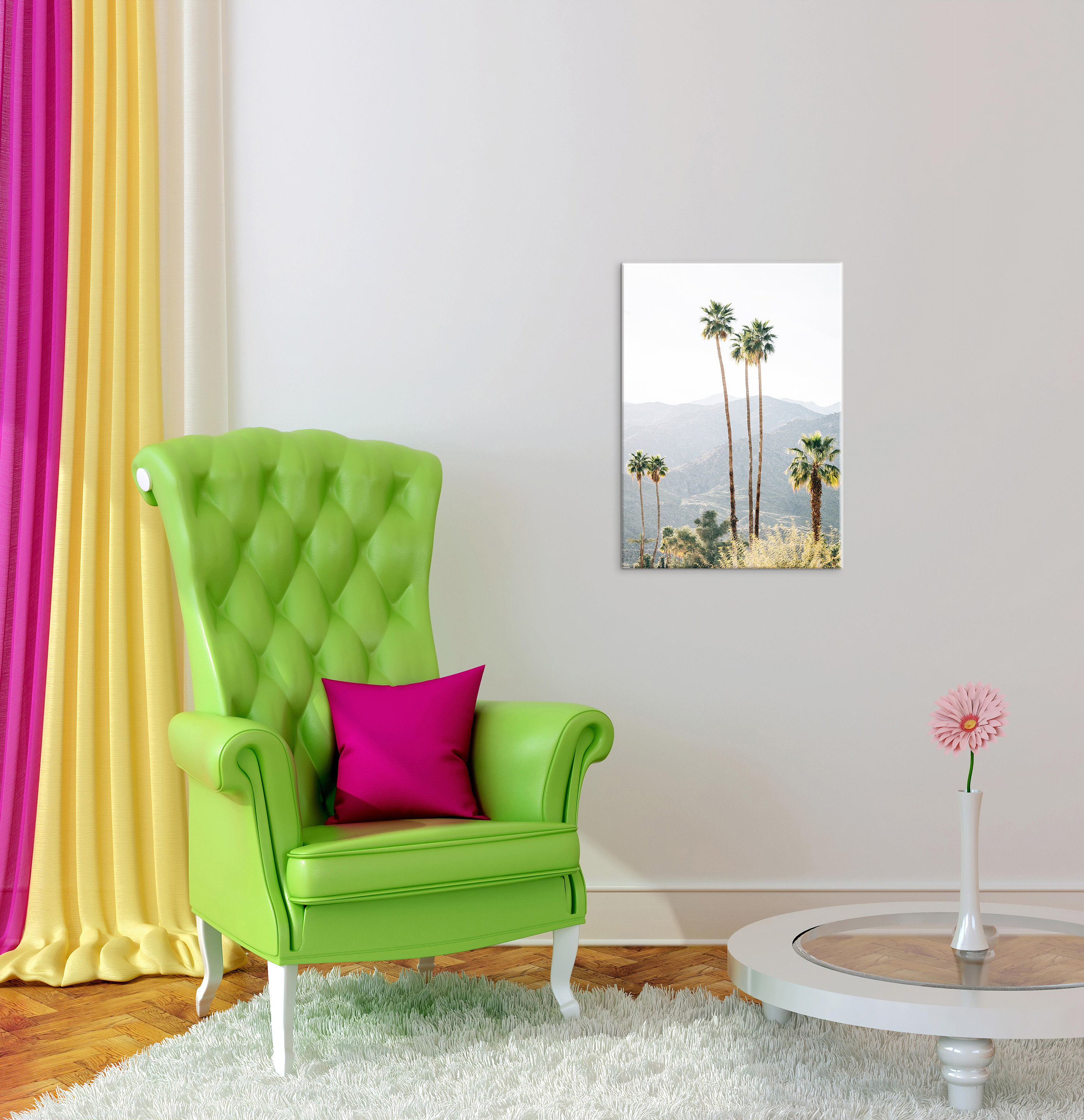 Palm Springs California Canvas Art Palm Springs Wall Art | Etsy