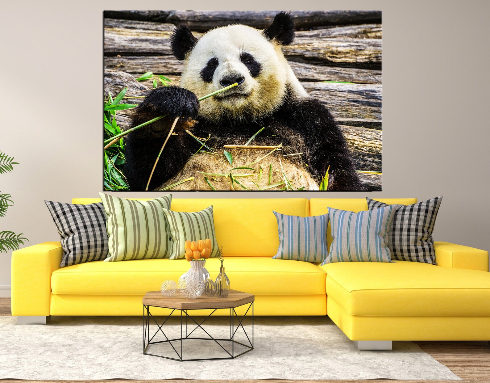 Panda Canvas Art Canvas Wall Art Panda Prints Panda Wall Art | Etsy