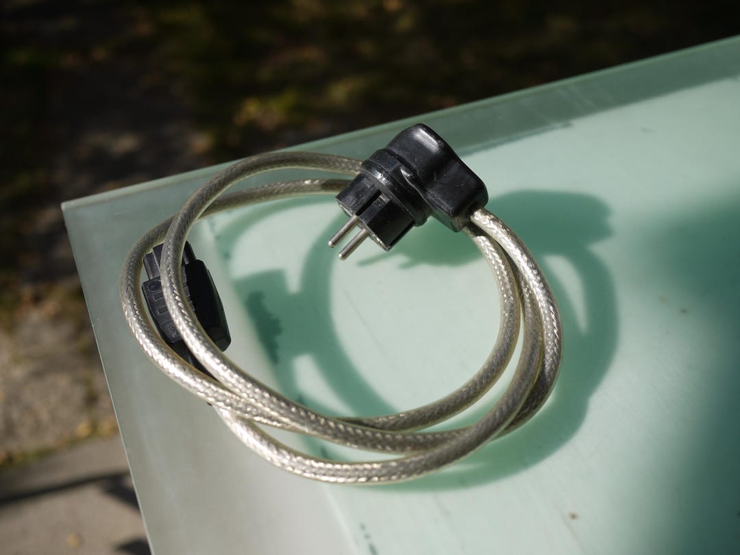 Power Cable Shielded With Angle Plug Kalthoff / 140 Cm Long / Silver ...