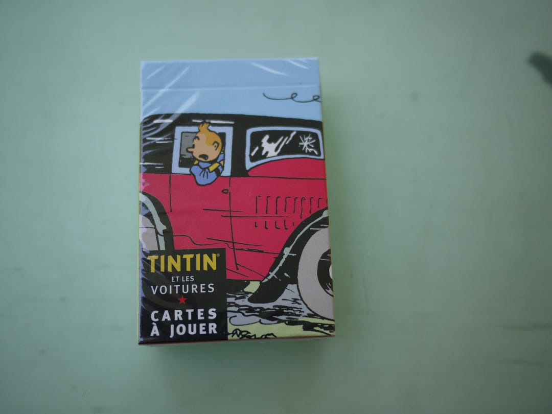 Tintin Jeu De Cartes Voitures / Tintin Tintin Playing Cards / Unused ...
