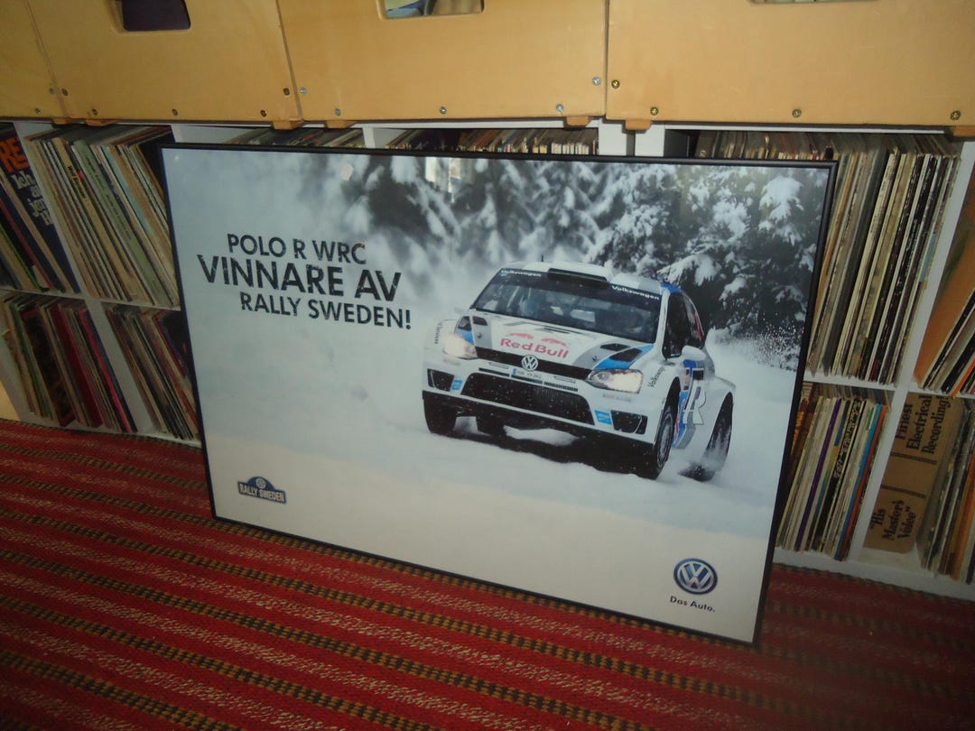 VW Polo R WRC Poster 100 X 70 Cm / Super Rare / Winner of the Swedish ...