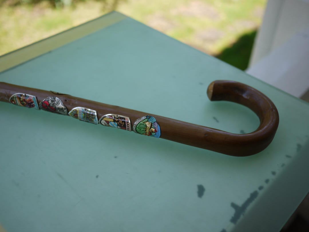 Wooden Walking Stick / Hiking Stick / With 25 Hiking Stamps / Stick ...