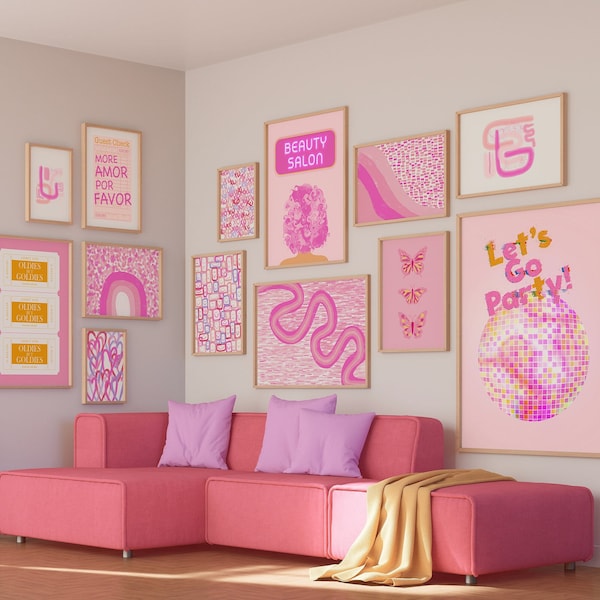 Preppy Wall Collage - Etsy