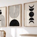 Boho Art Prints Black and White Abstract Geometric Poster - Etsy